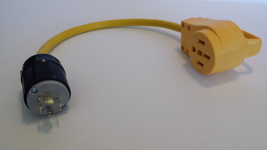 Adapter #19 20amp L14-20 Plug to Camco EZ-Pull 14-50 socket Adapter 1f ...