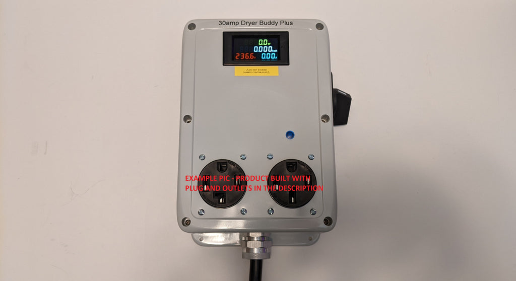 Dryer Buddy™ Plus #1 Custom 30A NEMA 10-30 2-way switcher, 5' 10-30 ca ...