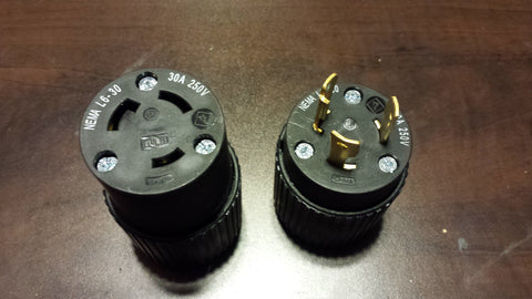 Adapter #102 30A 10-30 plug to L6-30 outlet – BSA Electronics